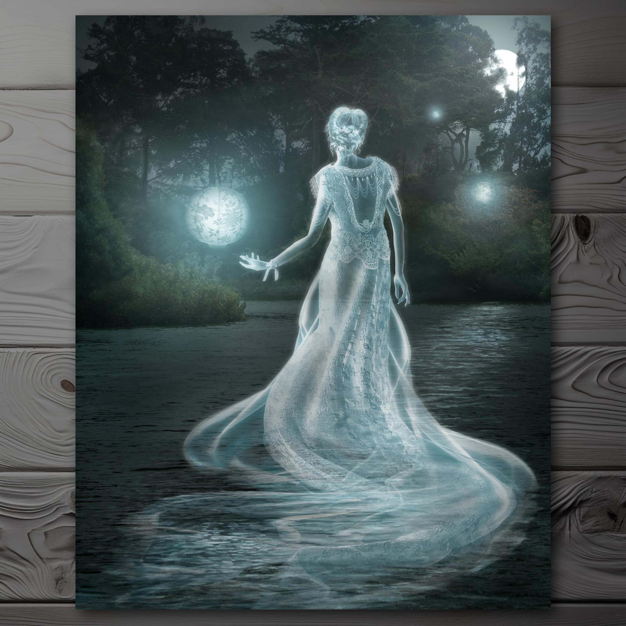 Will O' the Wisp Pop-surreal Print Gothic Home Decor Dark Academia Art ...