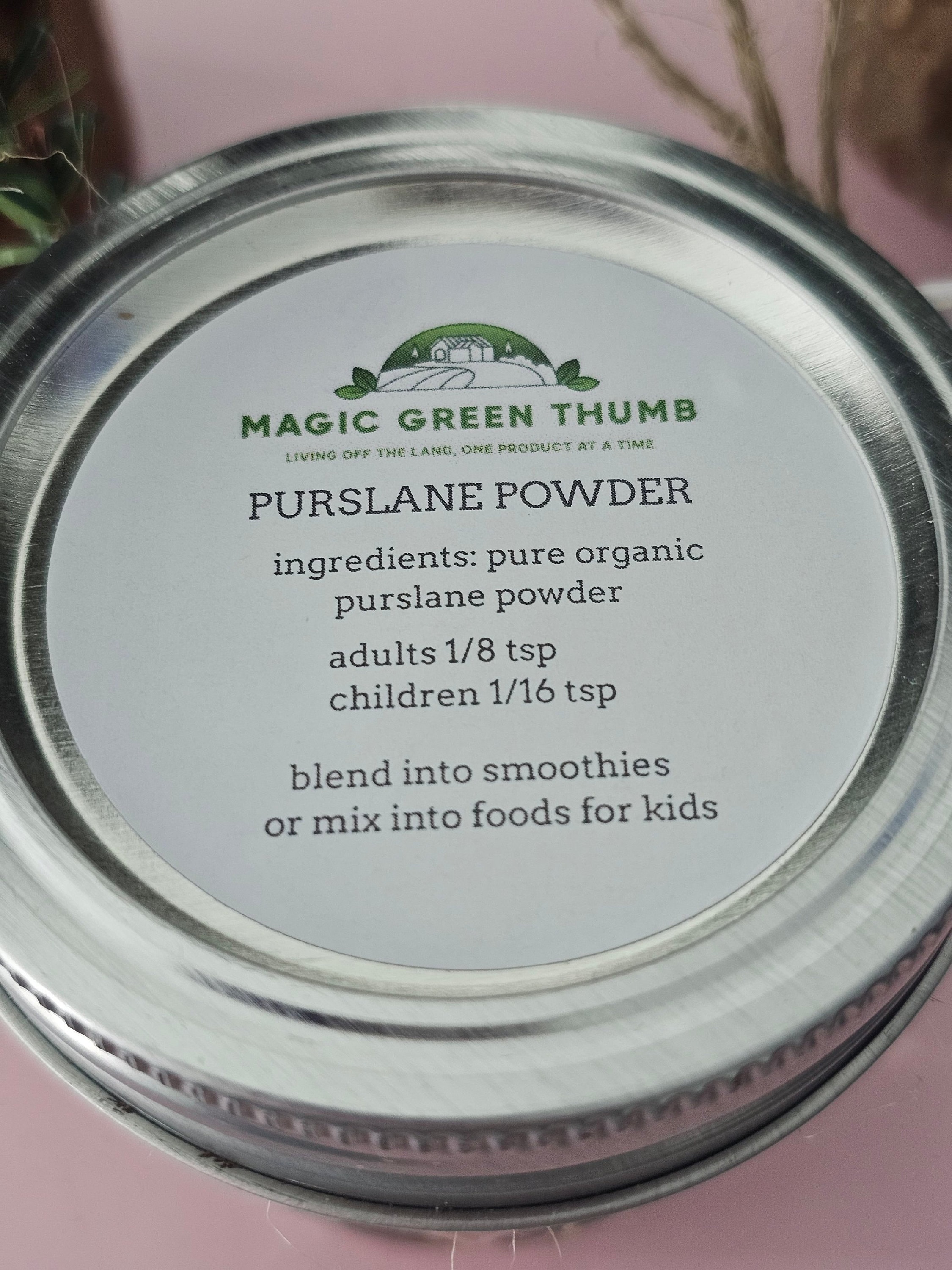 Pure Purslane Powder, Portulaca Oleracea Organic Purslane, Health and ...