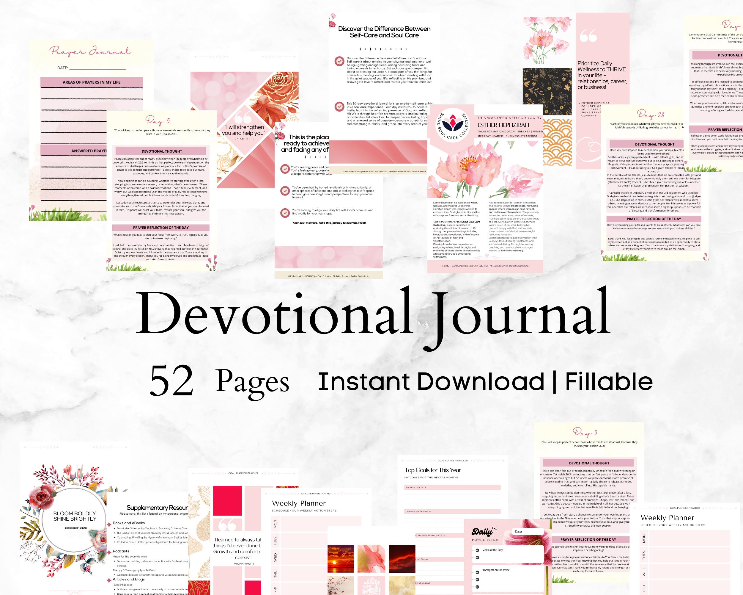 Bible Study Printable Devotional for Women| Bible Journal | Christian ...