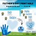 Fathers Day Handprint Craft Printable | Dad Grandpa Handprint Art ...