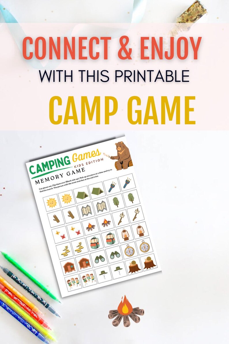 Printable Camping Games for Kids and Adults | Left-right Game | Camping ...