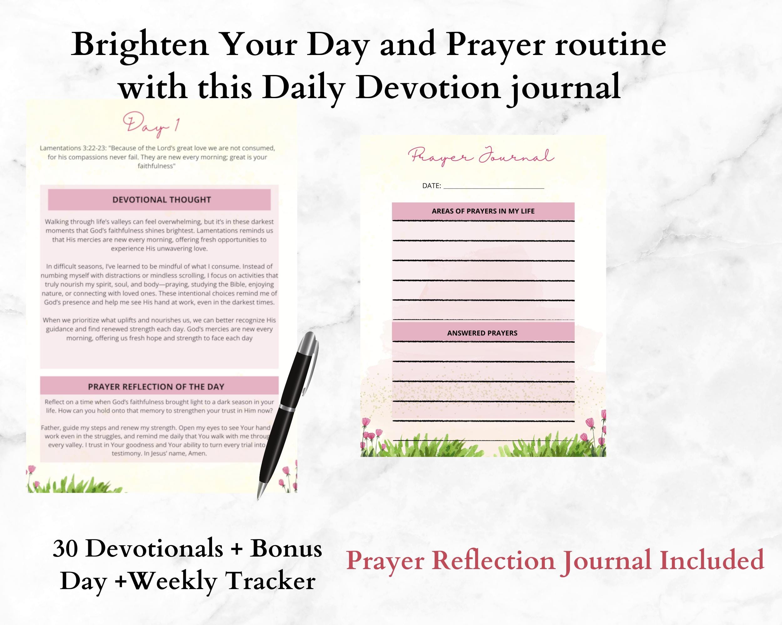 Bible Study Printable Devotional for Women| Bible Journal | Christian ...