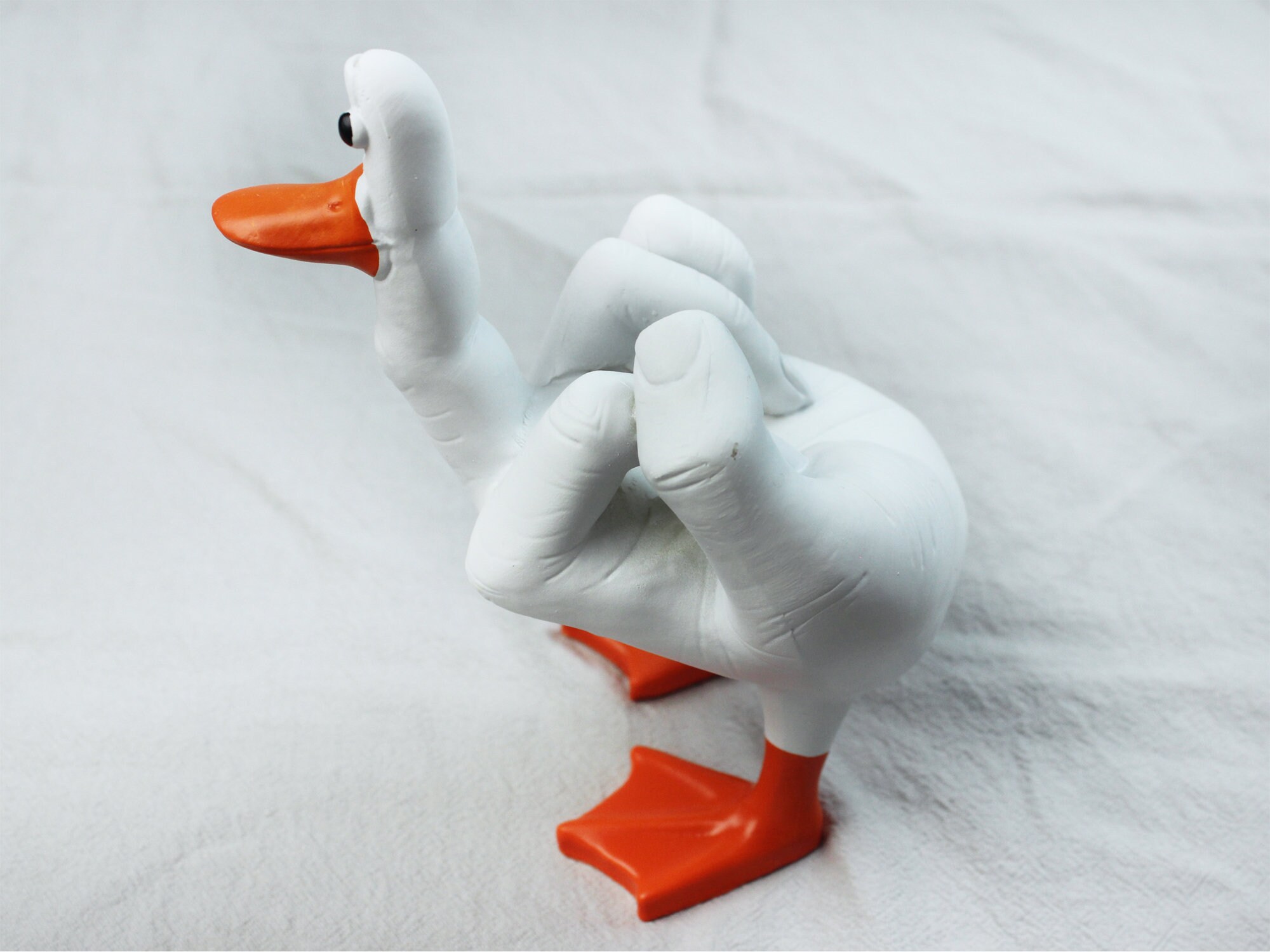Middle Finger Duck Resin Statue Duck You Spoof Desktop Decoration - Etsy