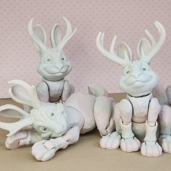 3d Printed Jackalope - Etsy