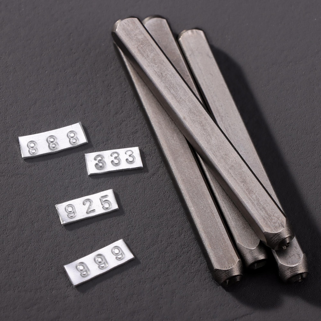3mm Metal Stamping Set: Uppercase Letters, Numbers, Jewelry Marking ...
