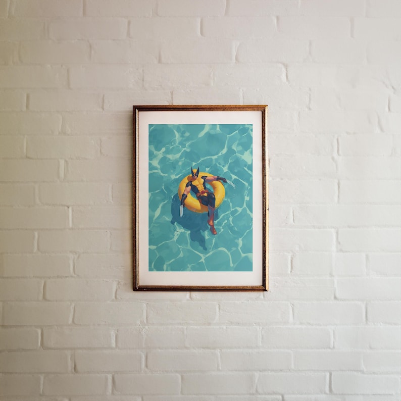 Deadpool X Wolverine Poster, X-men Comic Art, Superhero Wall Decor ...