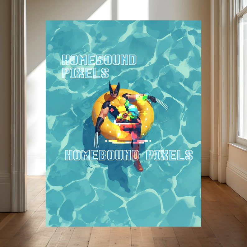 Wolverine Poster, X-men Comic Art, Superhero Wall Decor, Marvel Digital ...