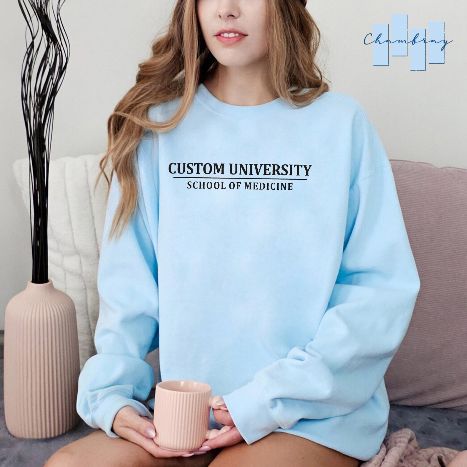 Custom University School of Medicine Sweatshirt, Personalized College ...