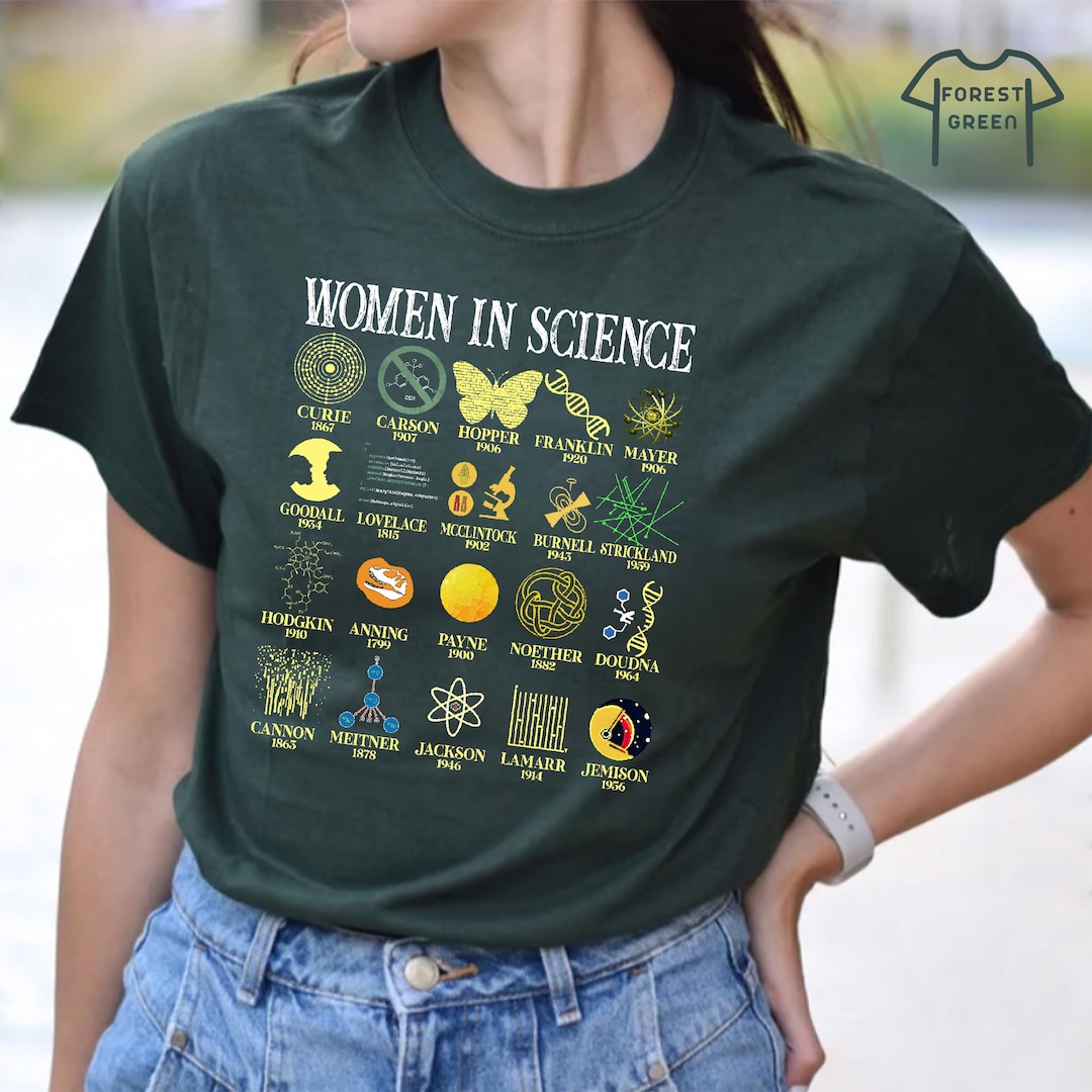 Retro Woman in Science Shirt, Science Shirt, Preppy Aesthetic Crewneck ...