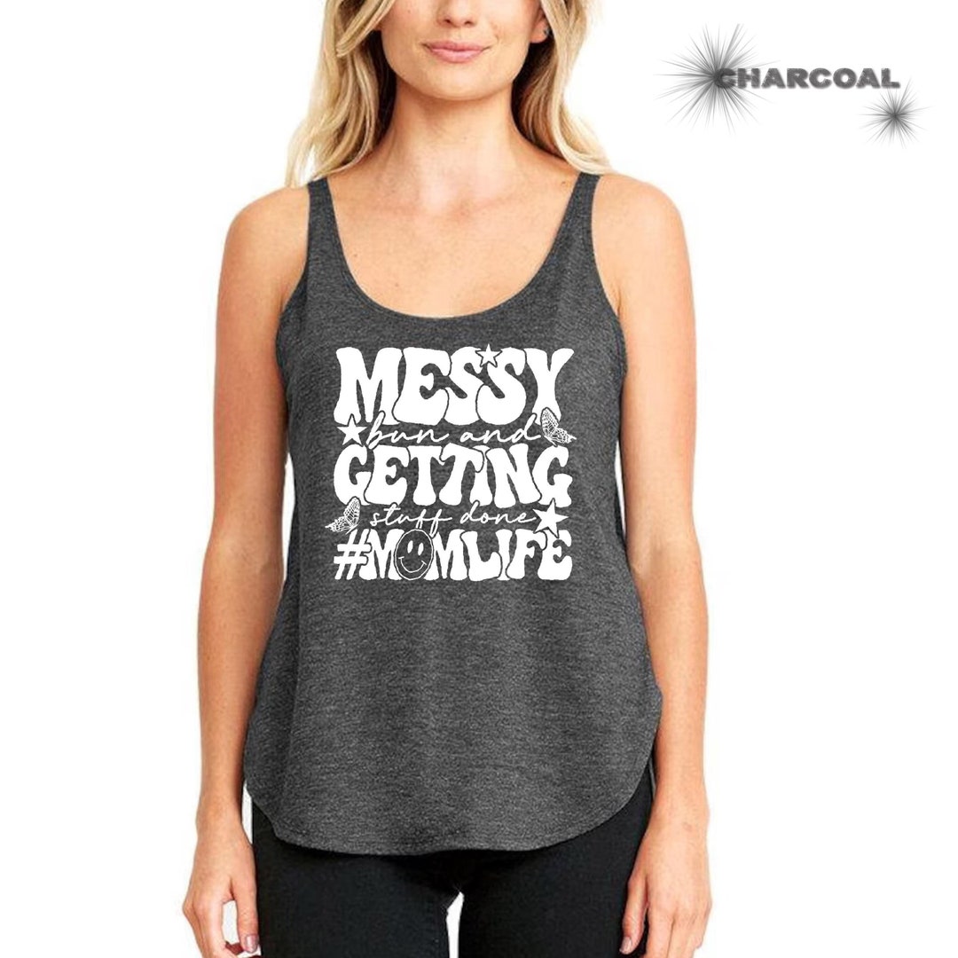 Messy Getting Mom Life Tank Top, Leopard Mama Tank Top, Mom Life Tank ...