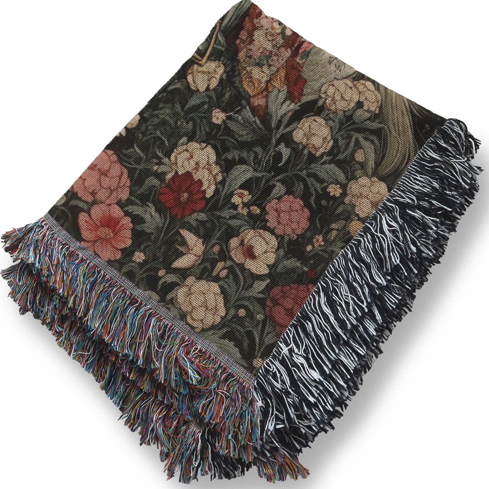 Medieval Tapestry: Dark Academia Fantasy Knight Woven Blanket, Gothic ...