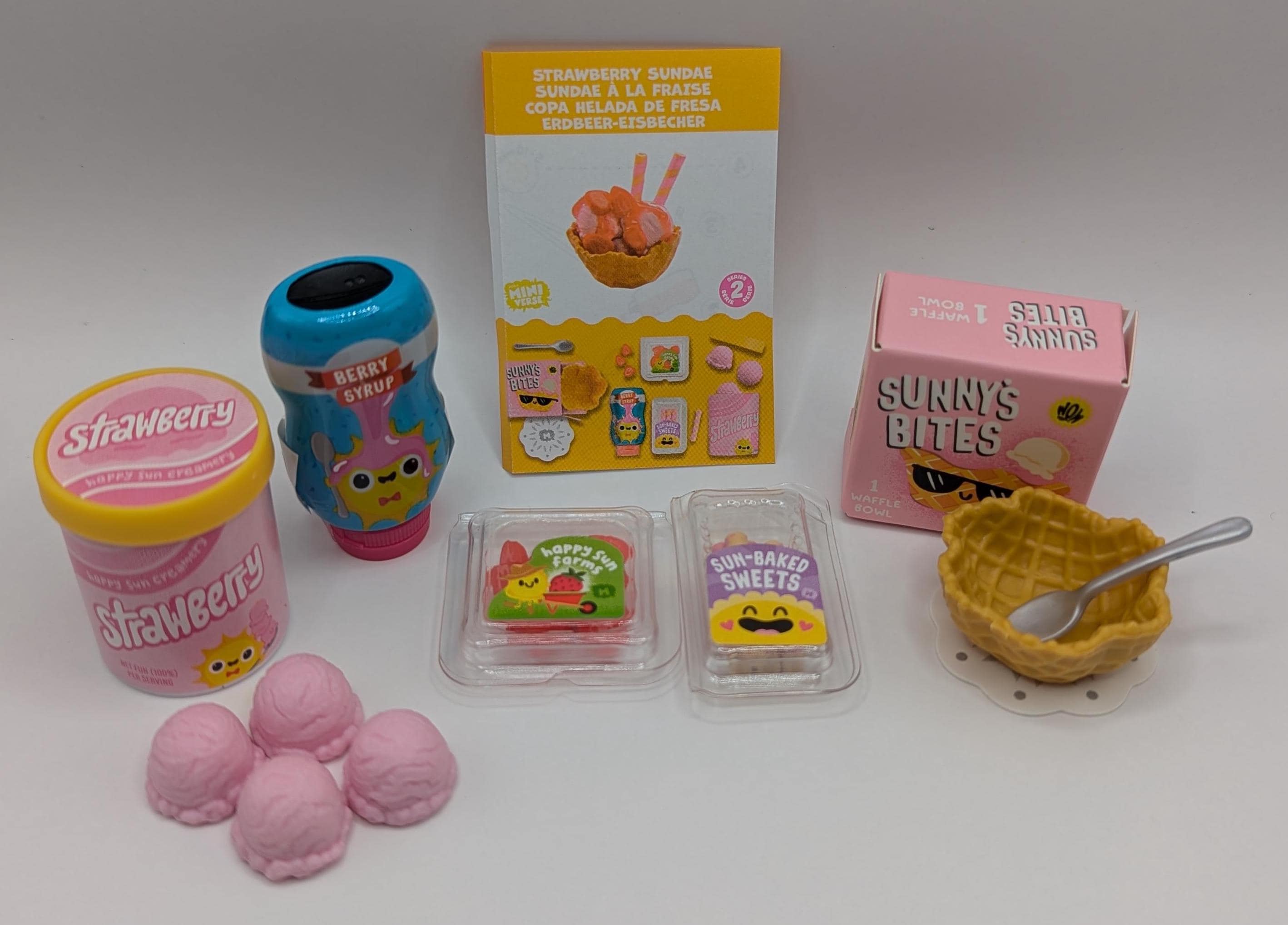 Miniverse Make It Mini Food Diner Series 2, Wave 1 - STRAWBERRY SUNDAE ...