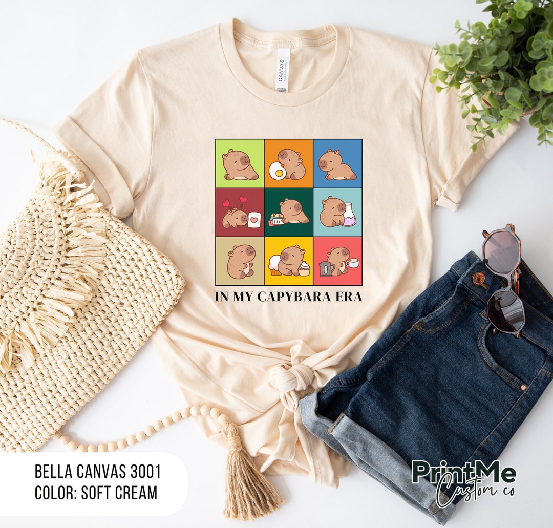 In My Capybara Era Tour Shirt, Vintage Capybara Tee, Concert Apparel ...