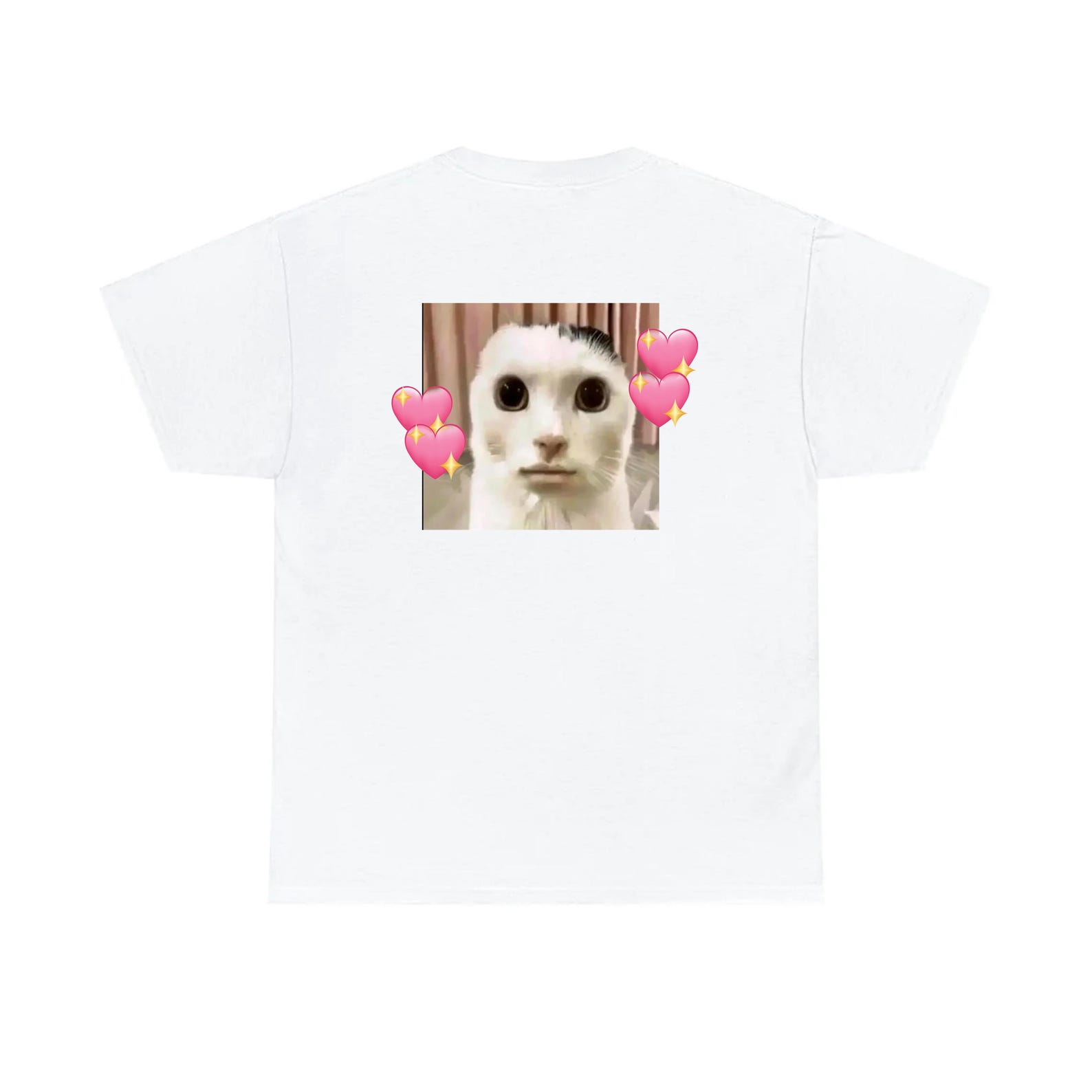 Cursed Cat Meme Shirt, Cat With Human Face Shirt, Funny Cat Meme Shirt ...