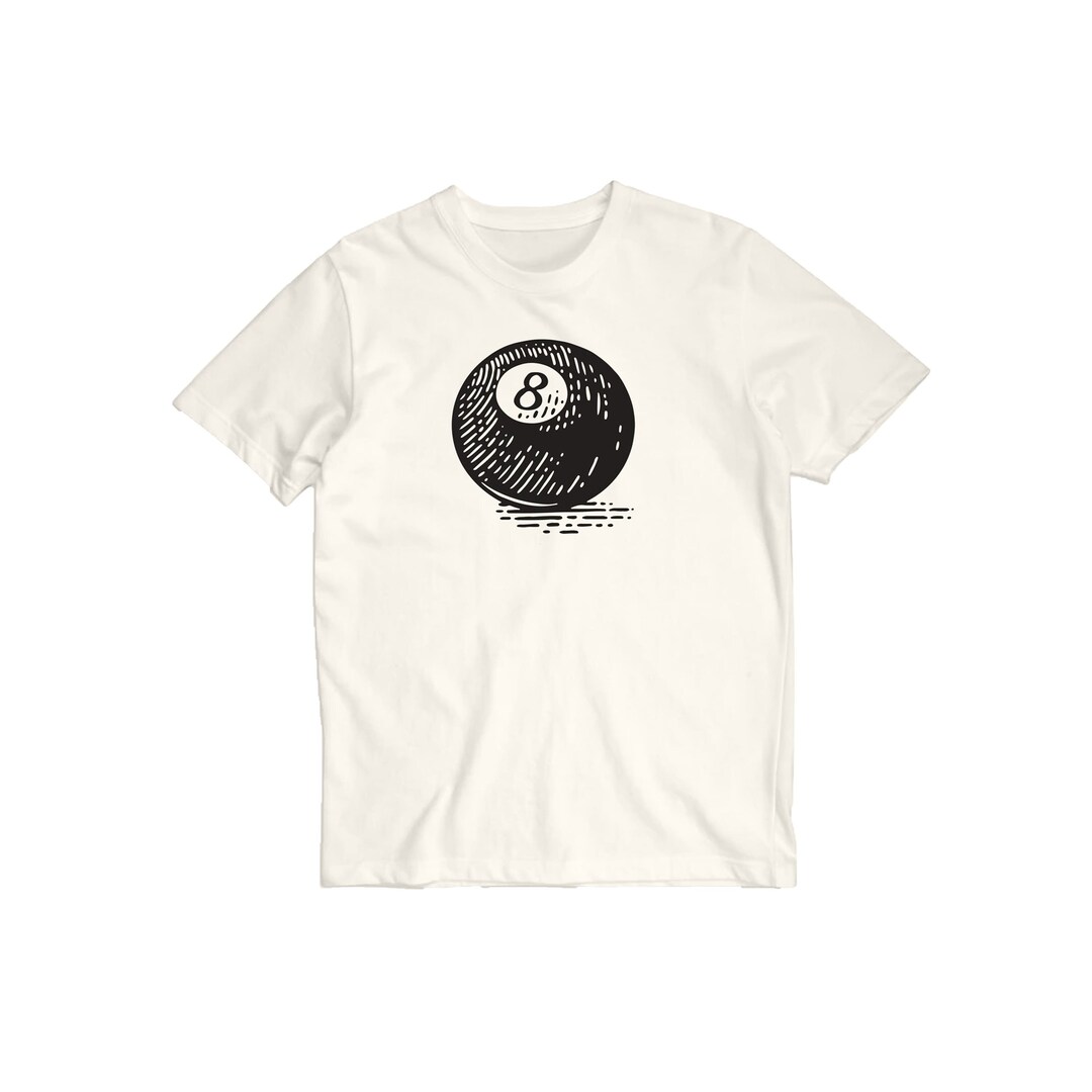 Vintage 8 Ball 90s Graphic T-shirt | Retro Pool Design Shirt | Billard ...