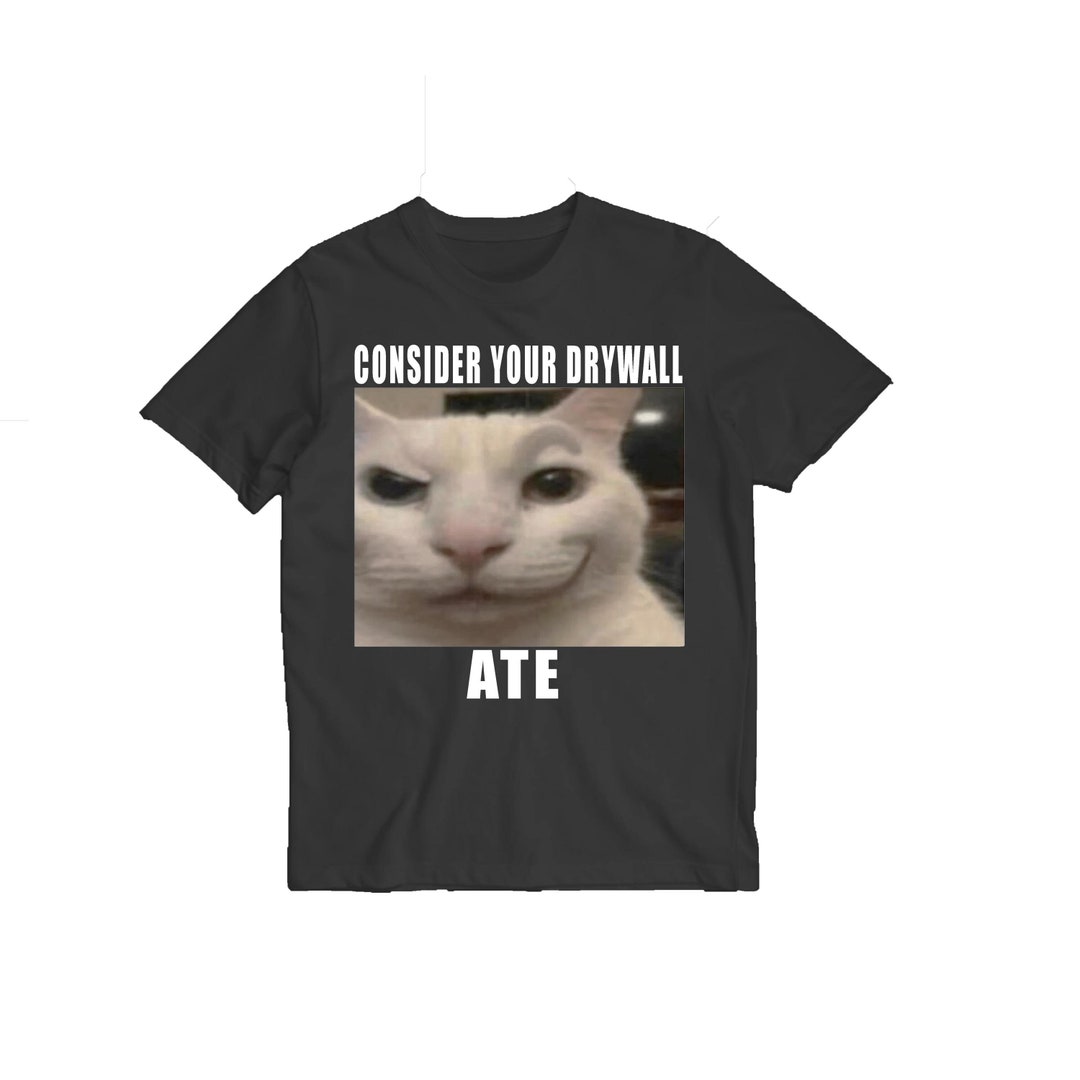 Consider Your Drywall Ate, Cat Meme Shirt, I Eat Drywall Tshirt ...