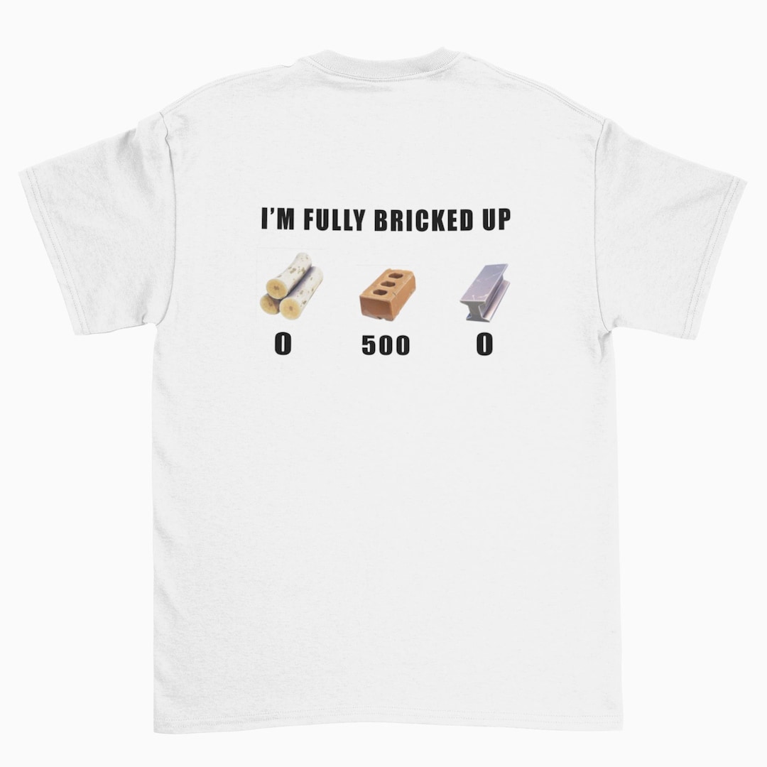 I'm Fully Bricked up Shirt, Meme Tshirt, Funny T-shirt, Funny Gaming ...