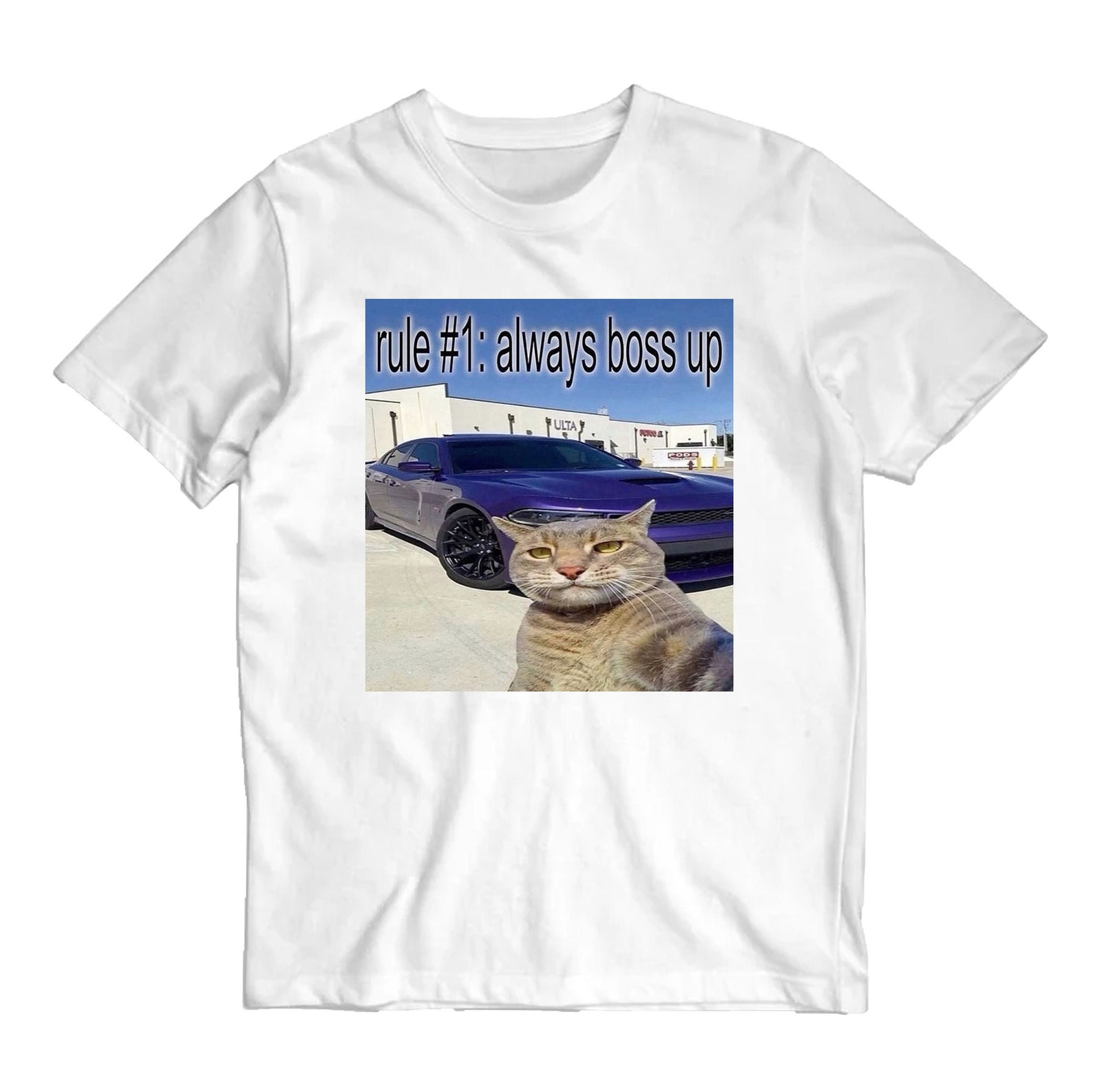 Rule Number 1 Always Boss up Cat Meme Shirt, Shirts That Go Hard, Viral ...