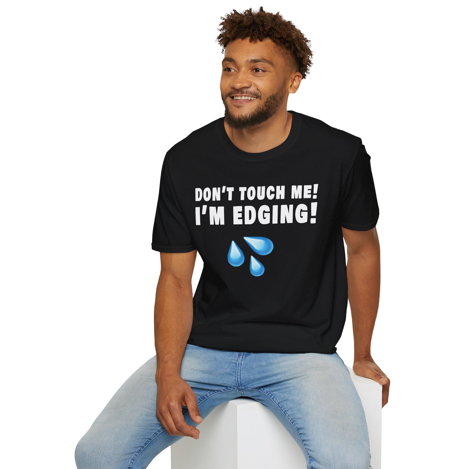 Funny Edging Meme Shirt | Alpha Male Joke Tee | Novelty Shit-shirt Day ...
