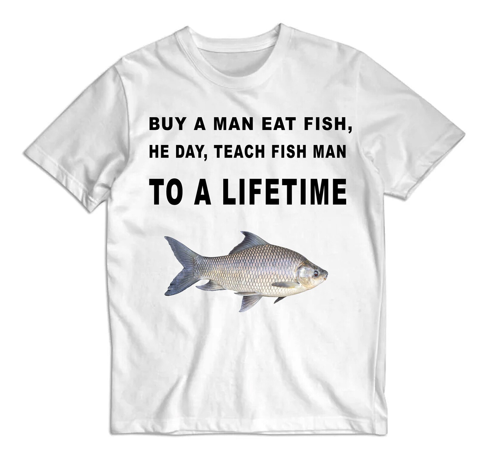 Meme Shirt, Funny Ironic Fishing Shirt, Fishing Meme T-shirt, Buy a Man ...