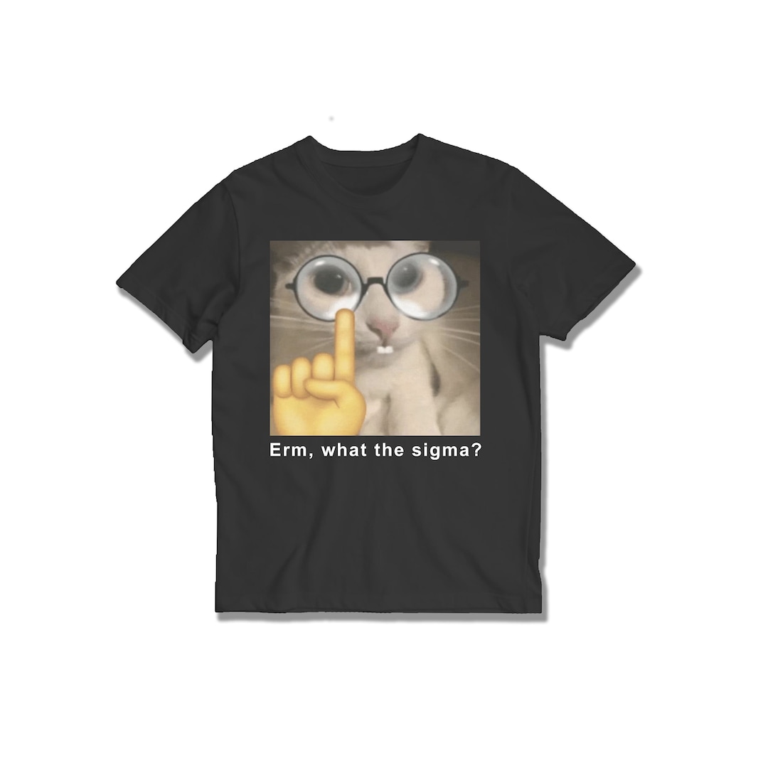 Erm What the Sigma Meme Shirt, Cat Meme Shirts, Erm What the Sigma Cat ...