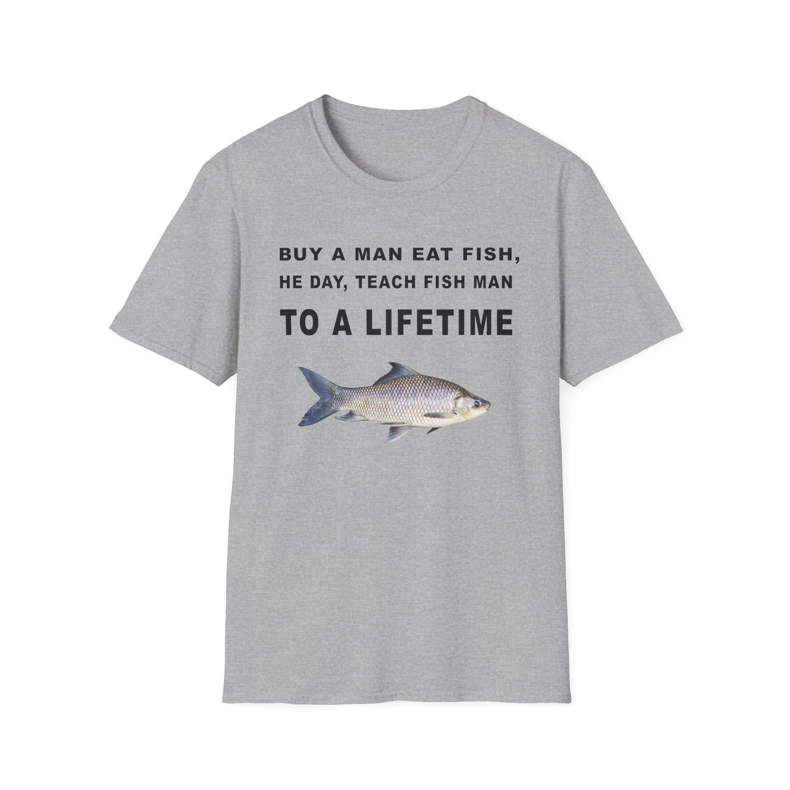 Meme Shirt, Funny Ironic Fishing Shirt, Fishing Meme T-shirt, Buy a Man ...
