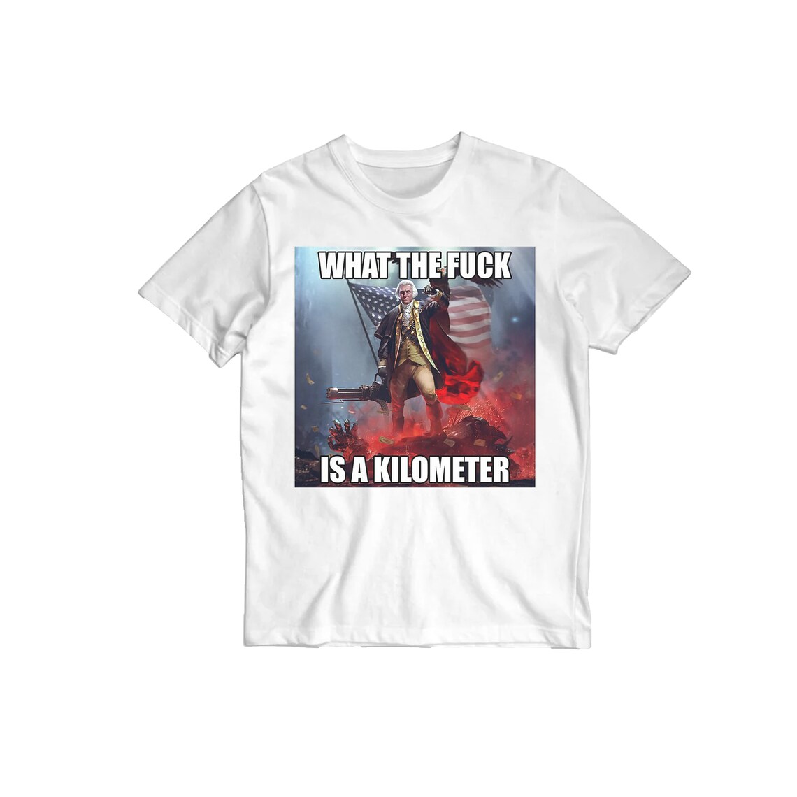 Wtf is a Kilometer Meme Shirt, Funny July 4th Shirt, Funny America Meme ...