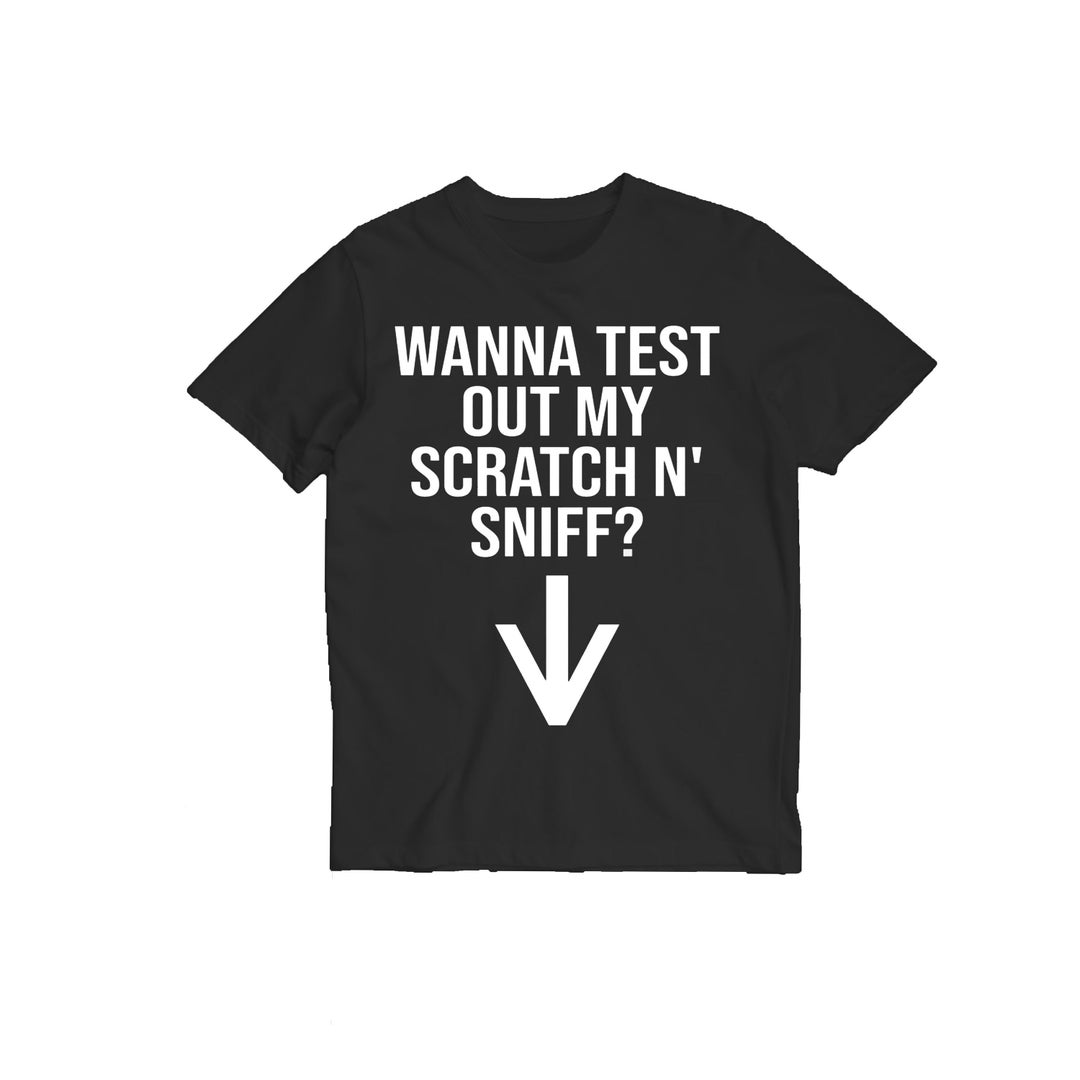 Wanna Test Out My Scratch and Sniff, Funny Gag Gift T-shirt, Meme Shirt ...