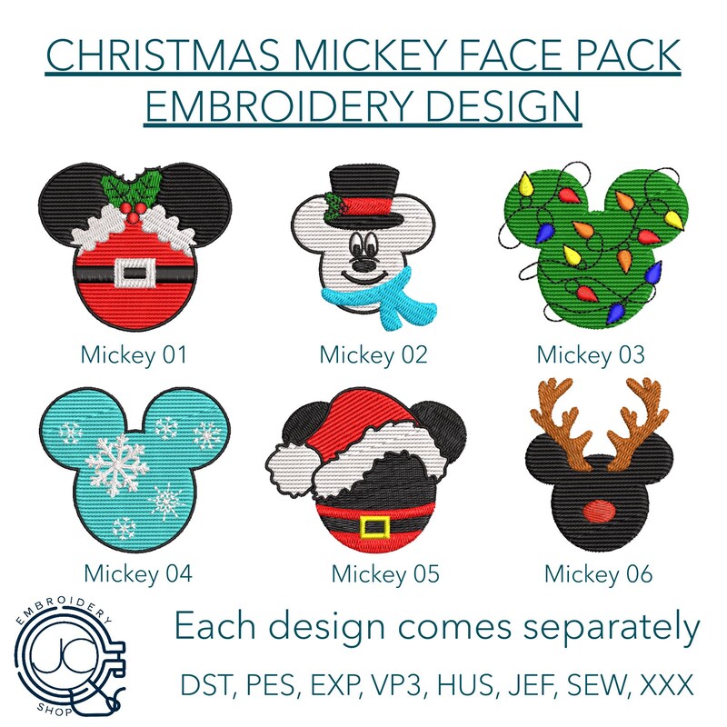 Mickey Embroidery Designs - Etsy
