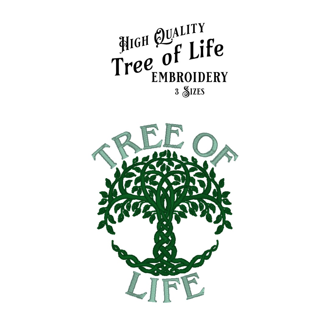 Tree of Life Machine Embroidery Design. 3 Different Sizes and 9 ...