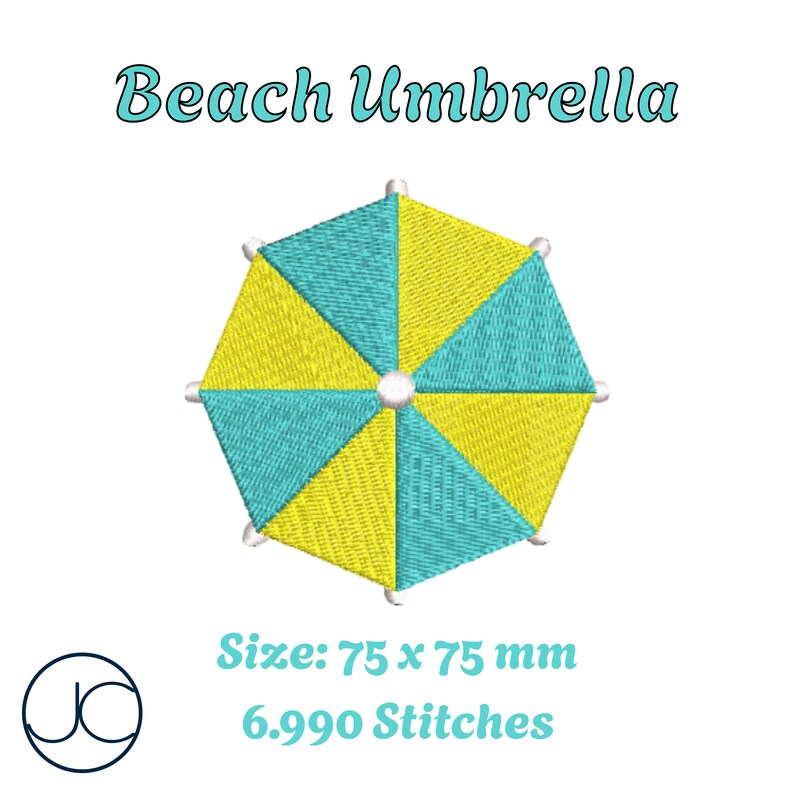 Summer Pack Embroidery Design for Embroidery Machine. 6 Different ...
