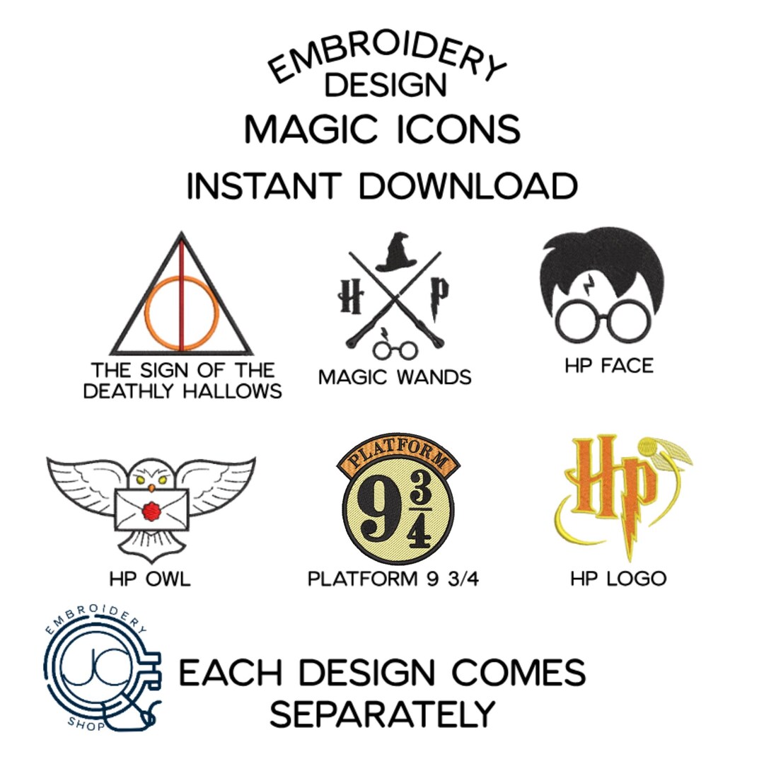Magical Pattern Embroidery Design for Embroidery Machine Custom Iconic ...
