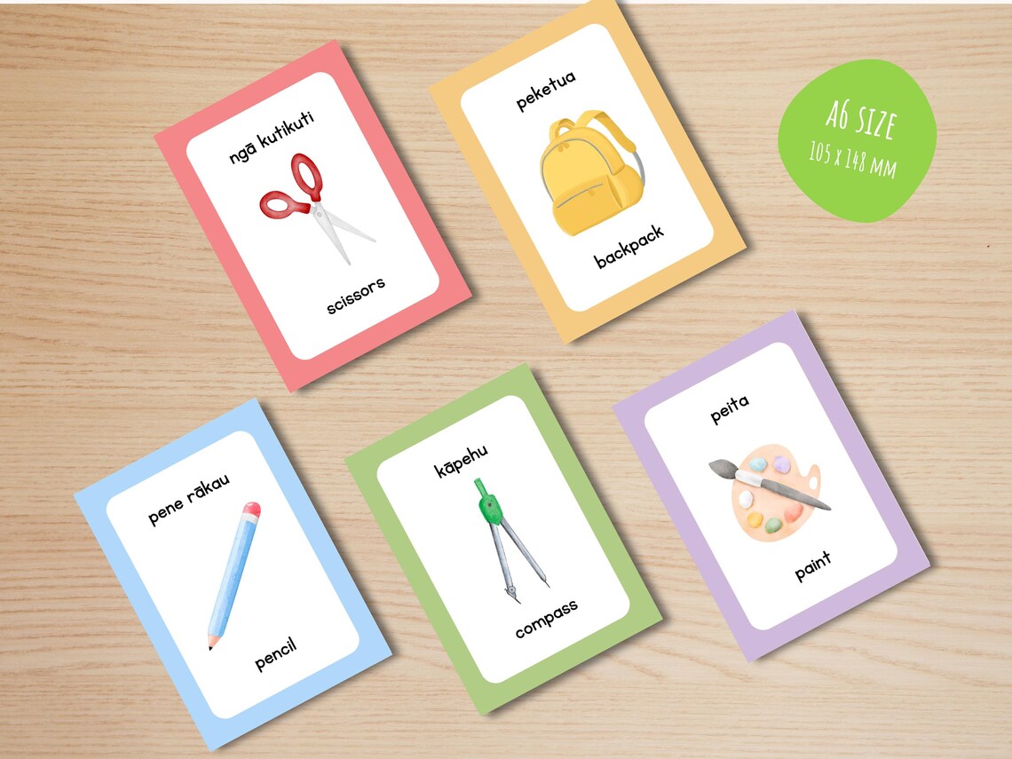 Classroom Equipment Labels | Te Reo Māori, English - Home School ...