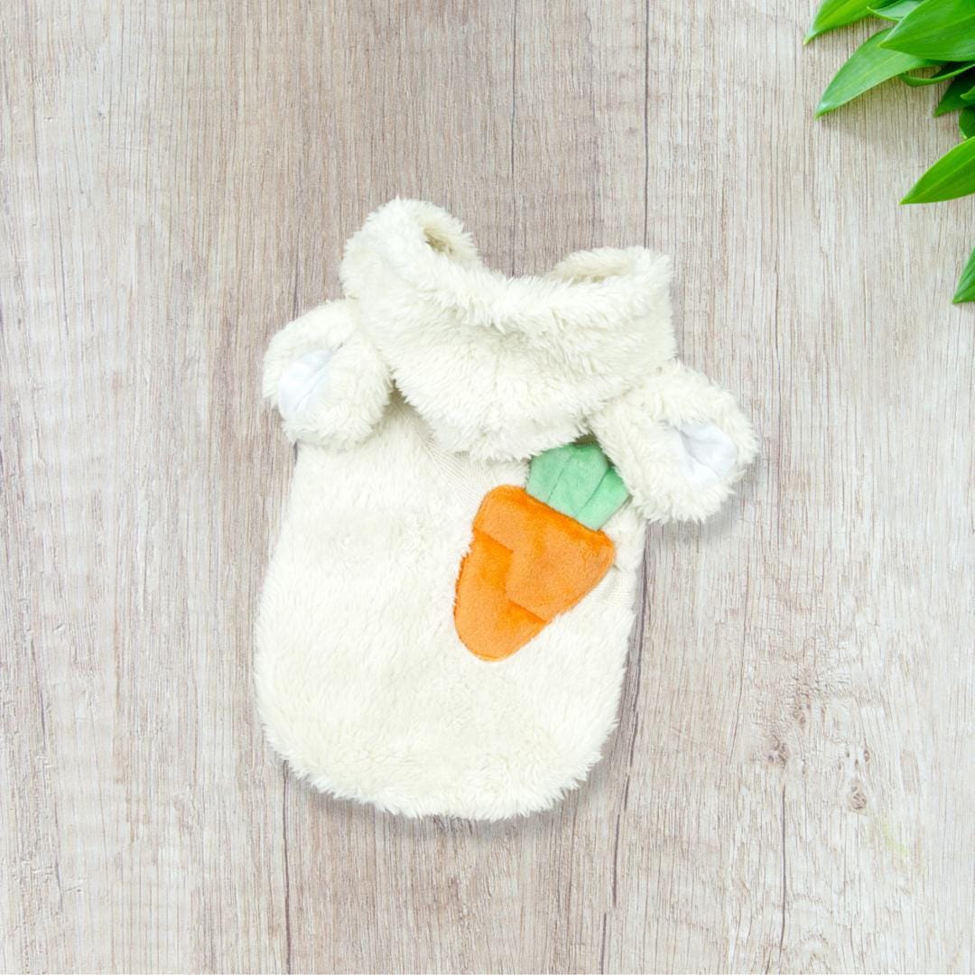 Rabbit Dog Costume Plush Jacket | Dog Hoodie | Cute Pet Clothes | Dog ...