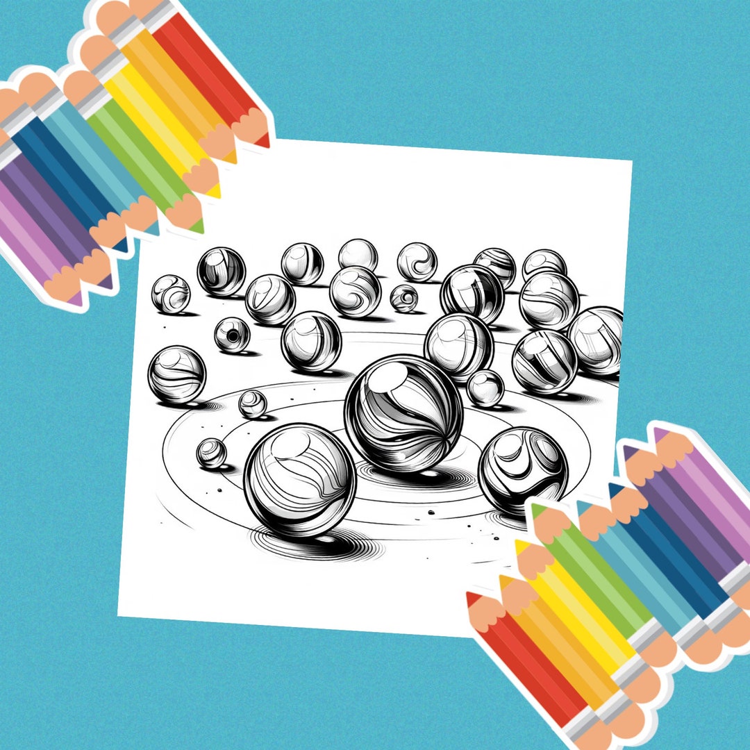 Bounce and Play: Joyful Ball Games Coloring Pages for Kids - Etsy