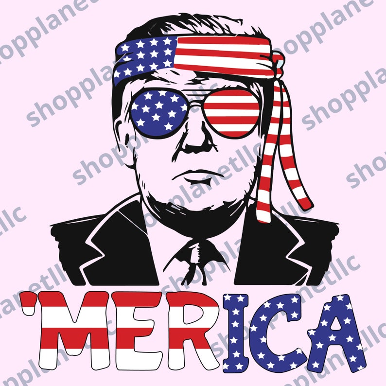 Trump 'merica 2024 Svg, American Flag Png,'merica Design Svg, 4th of ...