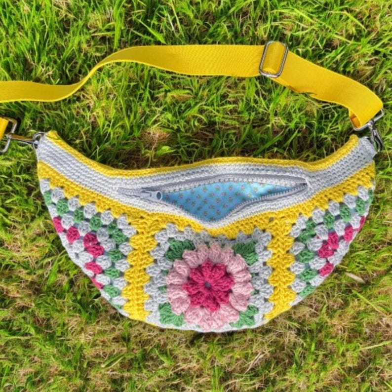 Floral Cross Body Bag Pattern PDF, Cross Body Pattern, PDF Crochet ...