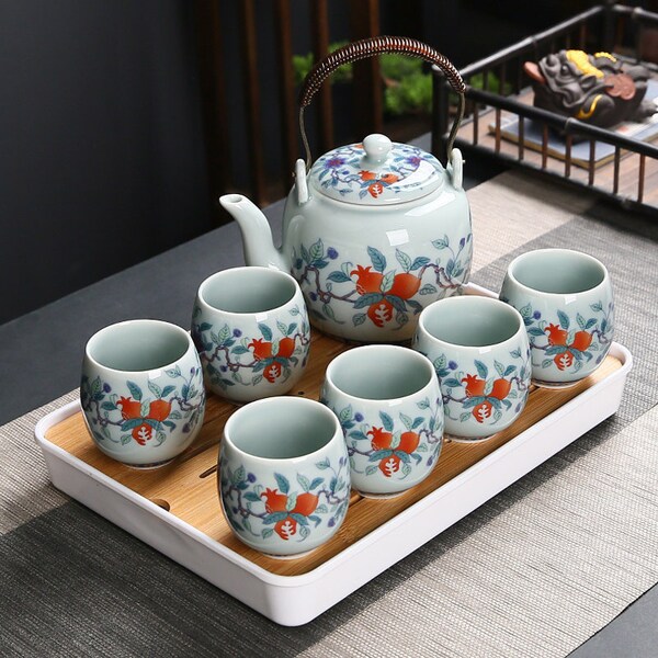 Ceramic Tea Set - Etsy