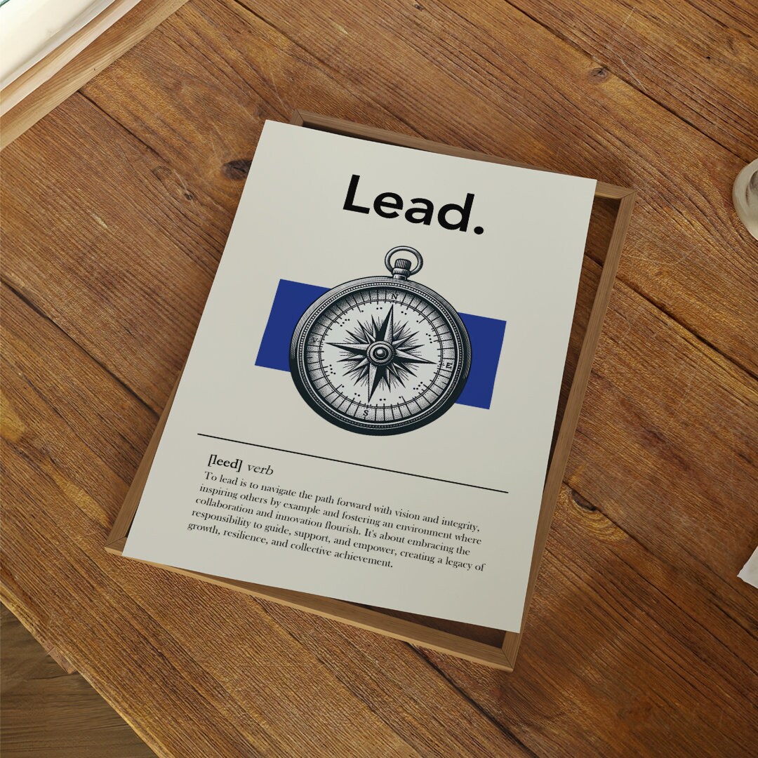 Lead Definition Motivational Poster Printable Wall Art Digital Instant ...