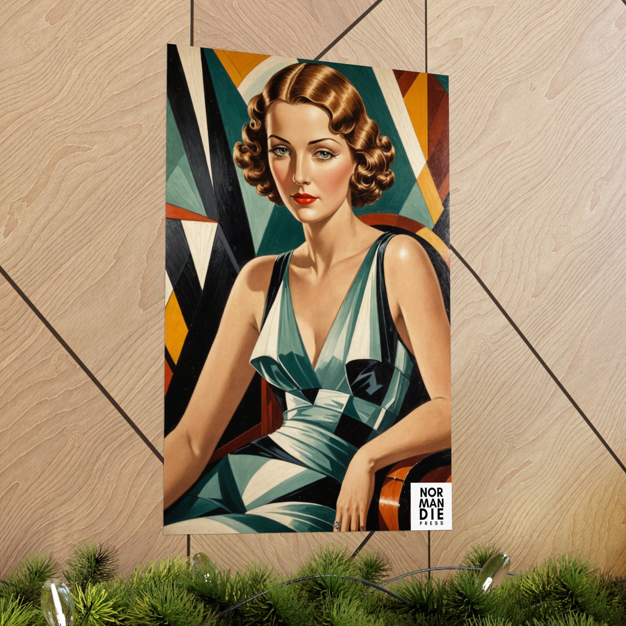 Tamara De Lempicka Inspired Art Deco Woman Matte Vertical Posters - Etsy