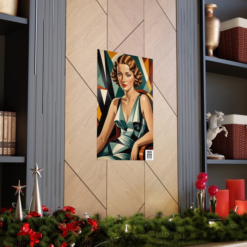 Tamara De Lempicka Inspired Art Deco Woman Matte Vertical Posters - Etsy