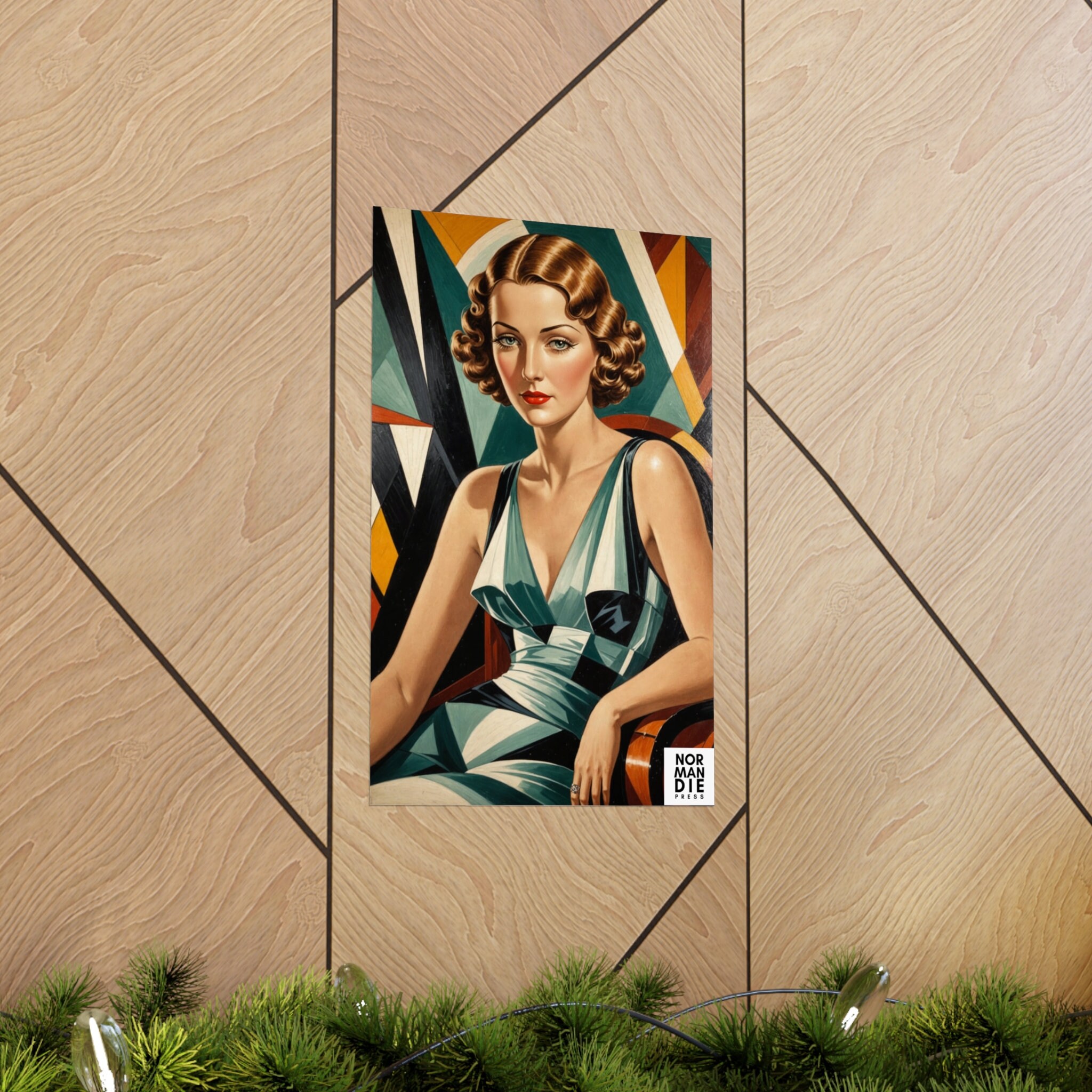 Tamara De Lempicka Inspired Art Deco Woman Matte Vertical Posters - Etsy