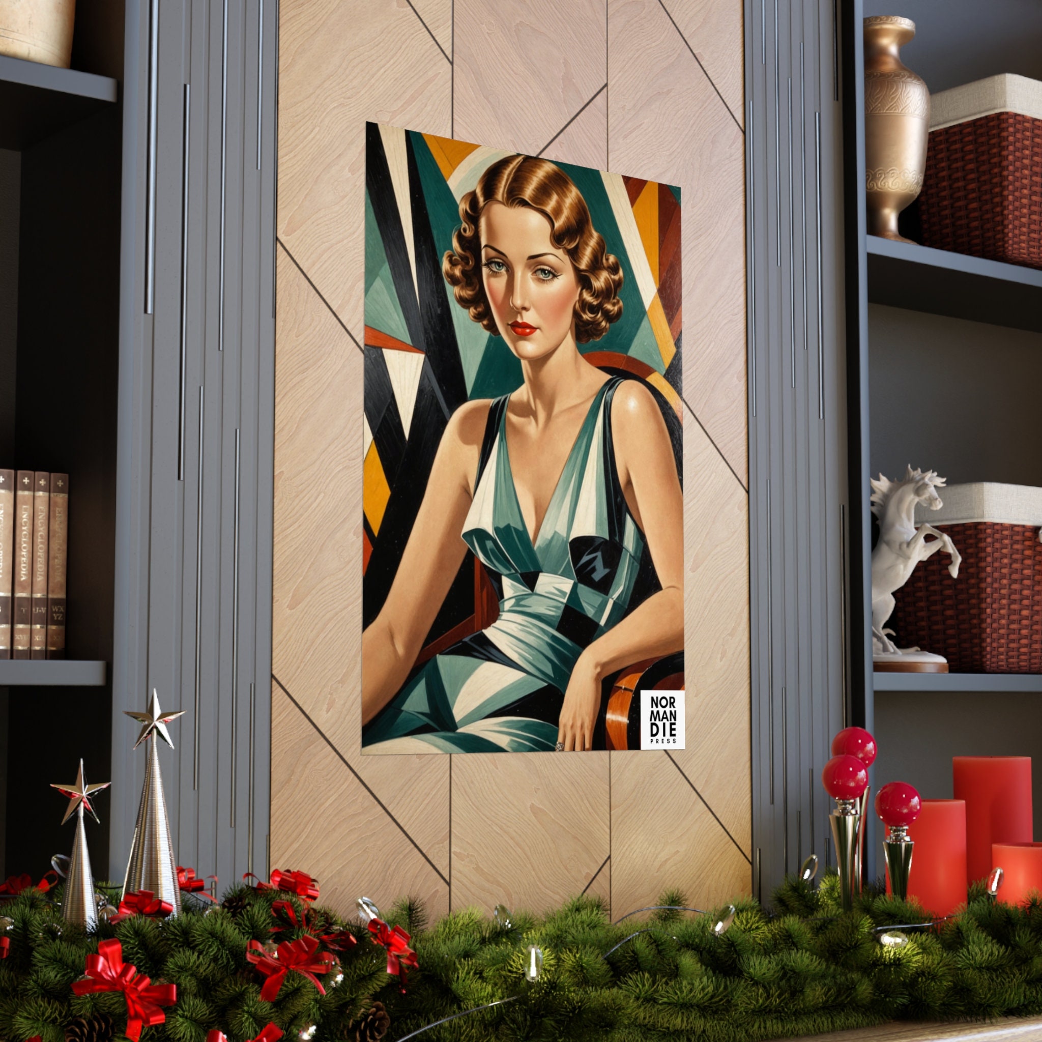 Tamara De Lempicka Inspired Art Deco Woman Matte Vertical Posters - Etsy