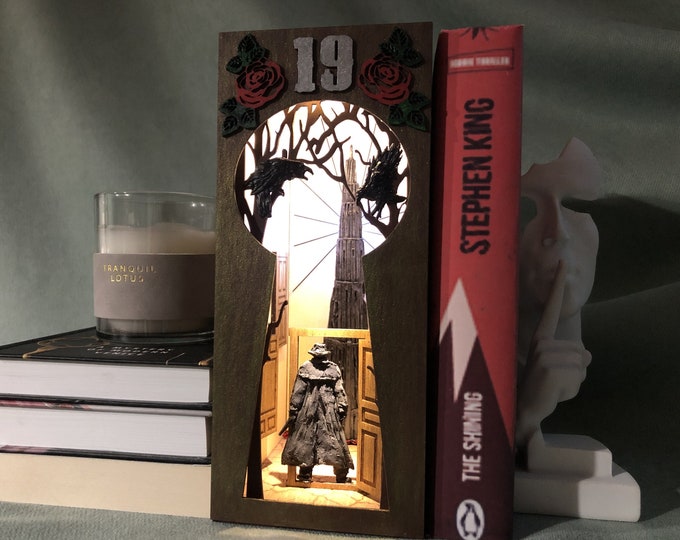 The Tower Book Nook Bookshelf Insert Diorama Horror Movie Complete ...