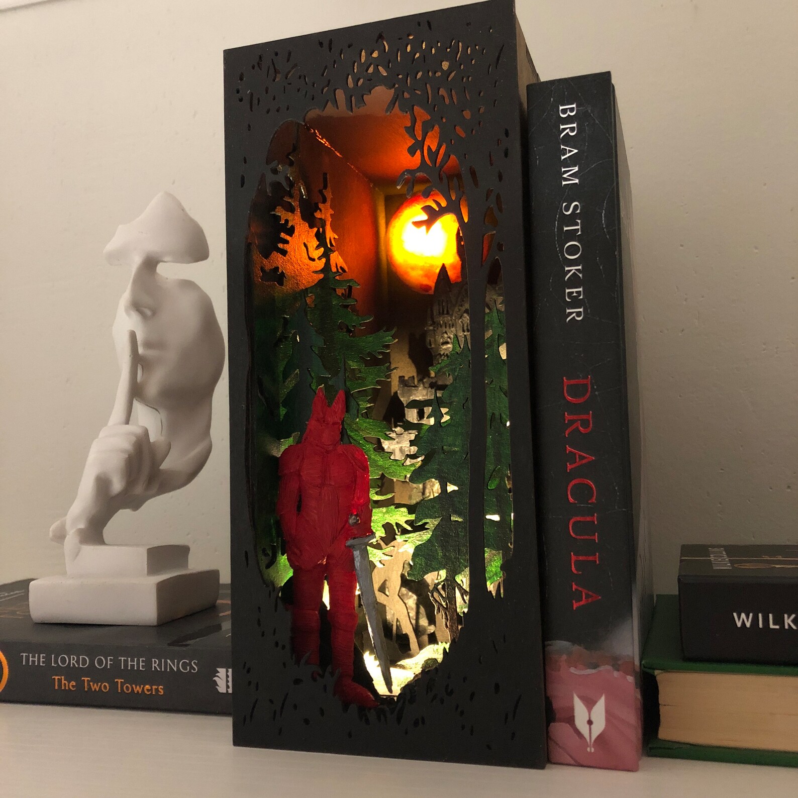 Dracula Castle Book Nook Shelf Insert Bookshelf Diorama Horror Movie ...