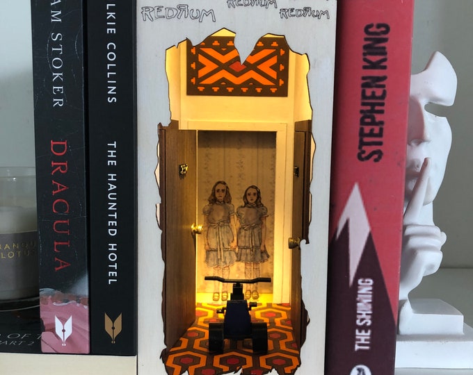 The Shining Book Nook Shelf Insert Horror Diorama Overlook Assembled ...
