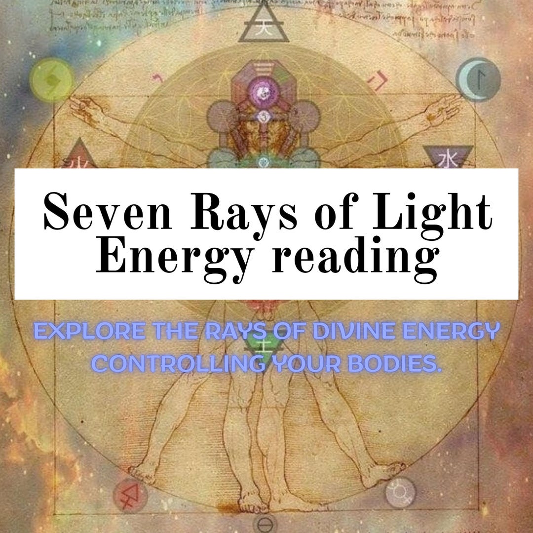 Seven Rays of Light Reading Personality Reading Rays of Soul Mental ...