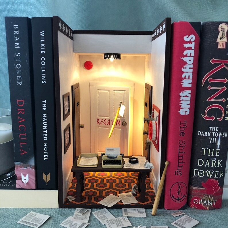 Book Nook the Shining Shelf Insert Bookshelf Diorama Horror 80s Movie ...