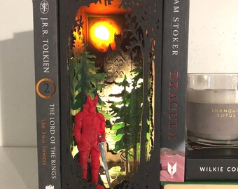 The Tower Book Nook Bookshelf Insert Diorama Horror Movie Complete ...
