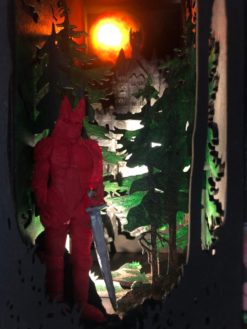 Dracula Castle Book Nook Shelf Insert Bookshelf Diorama Horror Movie ...